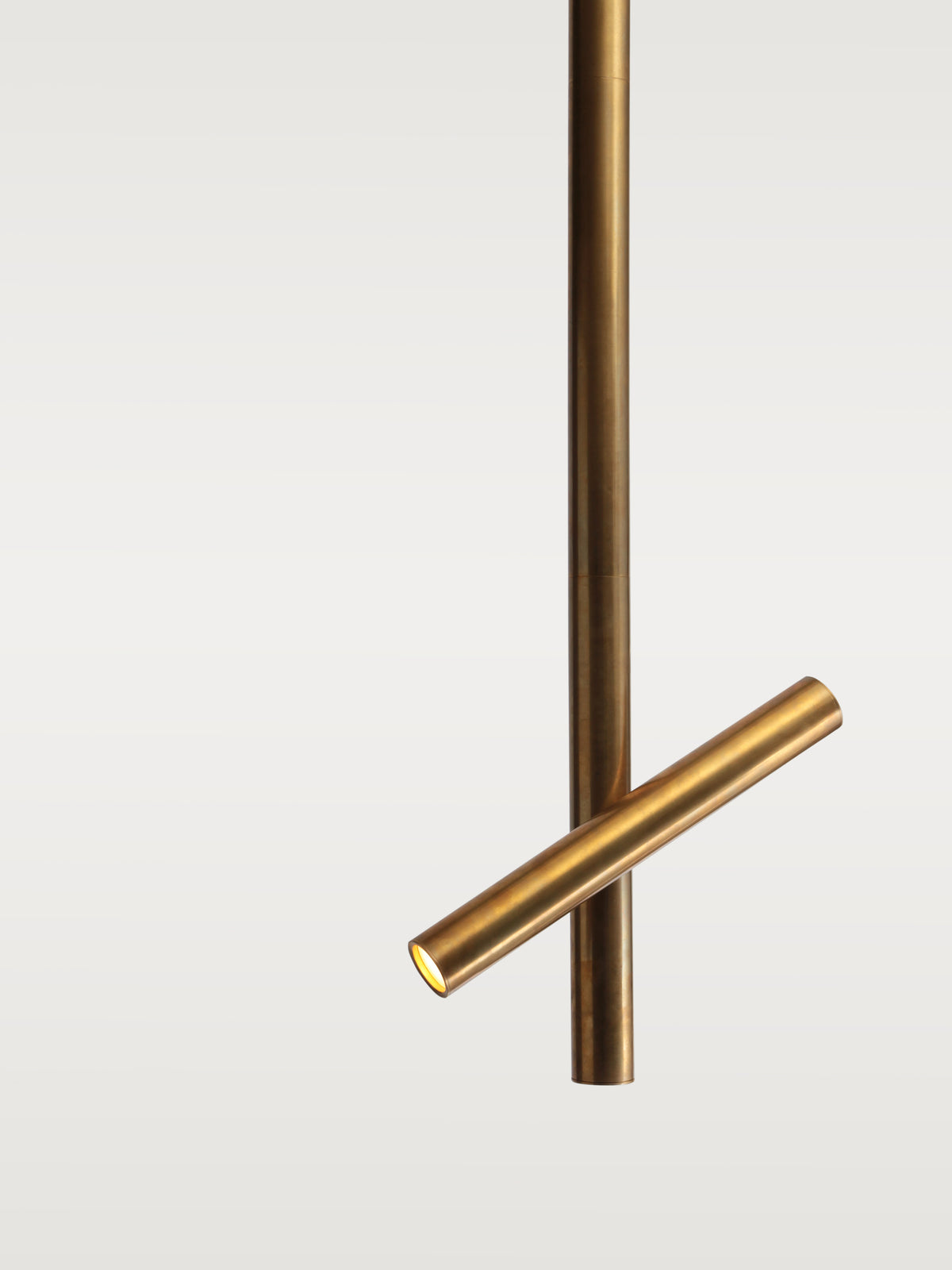 Pivot Ceiling Light, Brass– Stem Design